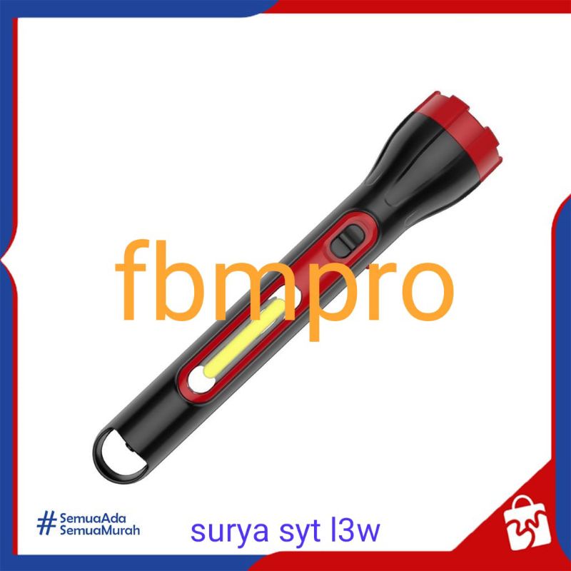 Jual Lampu Senter SURYA SYT L3W 3COB LED Emergency Rechargeable ...