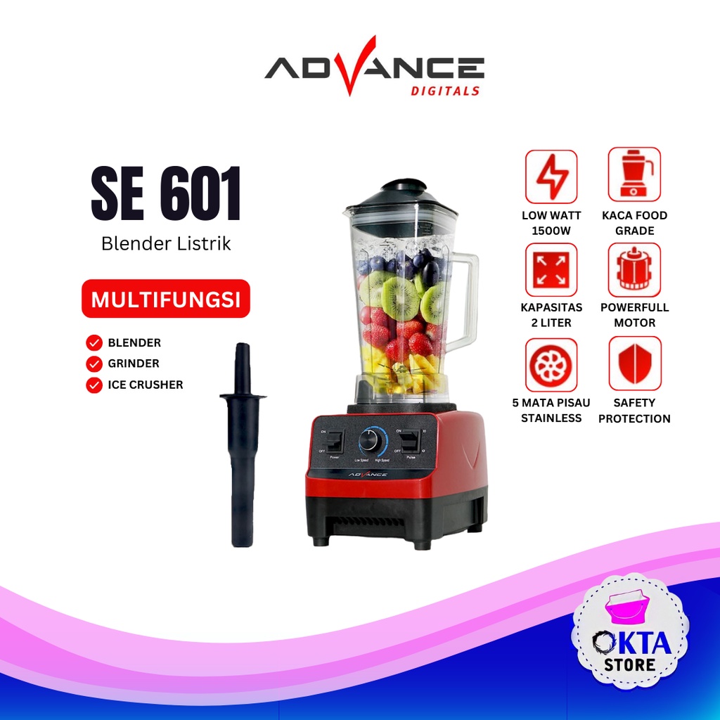 Jual Advance Blender Jus Es Batu Multifungsi SE-601 2 Liter | Shopee Indonesia