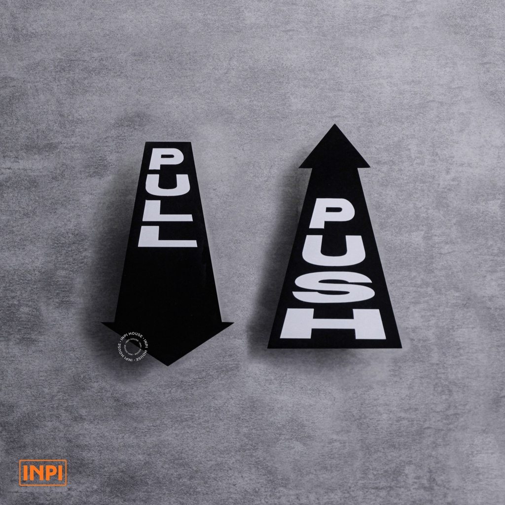 Jual Sign Push Pull Pintu Kaca Papan Tanda Akrilik Push Pull - INPI ...