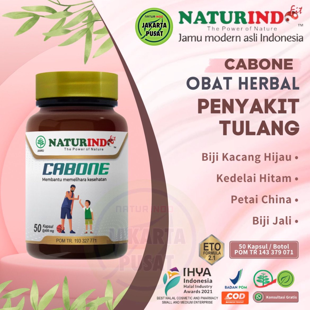 Jual Cabone Naturindo Obat Patah Tulang Retak Penyambung Perekat Tulang ...