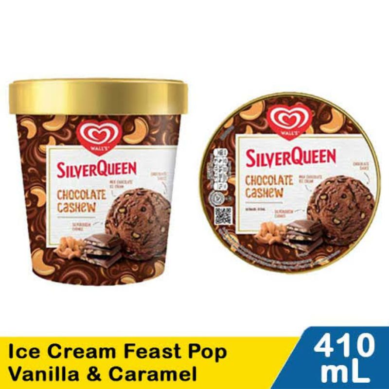 Jual Ice Cream WALLS 410ml | Rasa SilverQueen | Shopee Indonesia