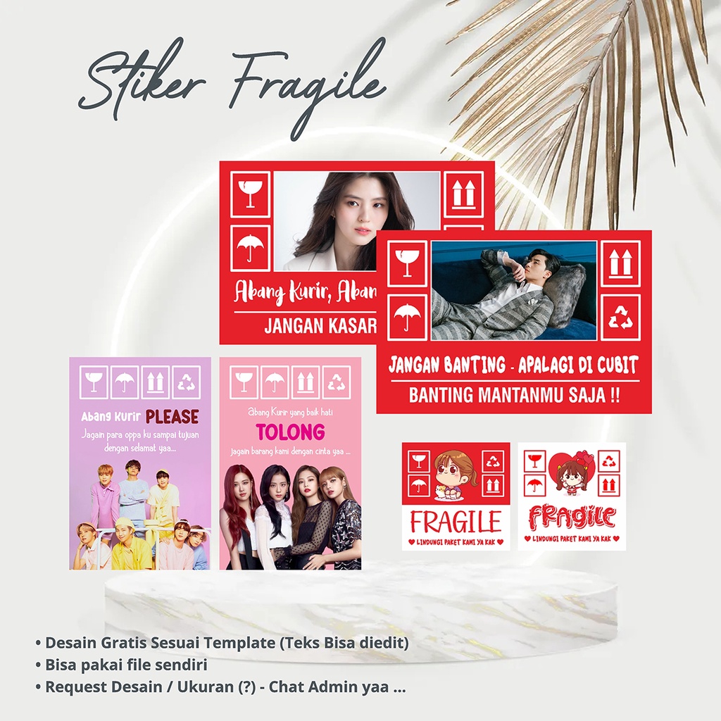 Jual STIKER FRAGILE / STIKER FRAGILE LUCU / FRAGILE KOREA / KOREA / BTS ...