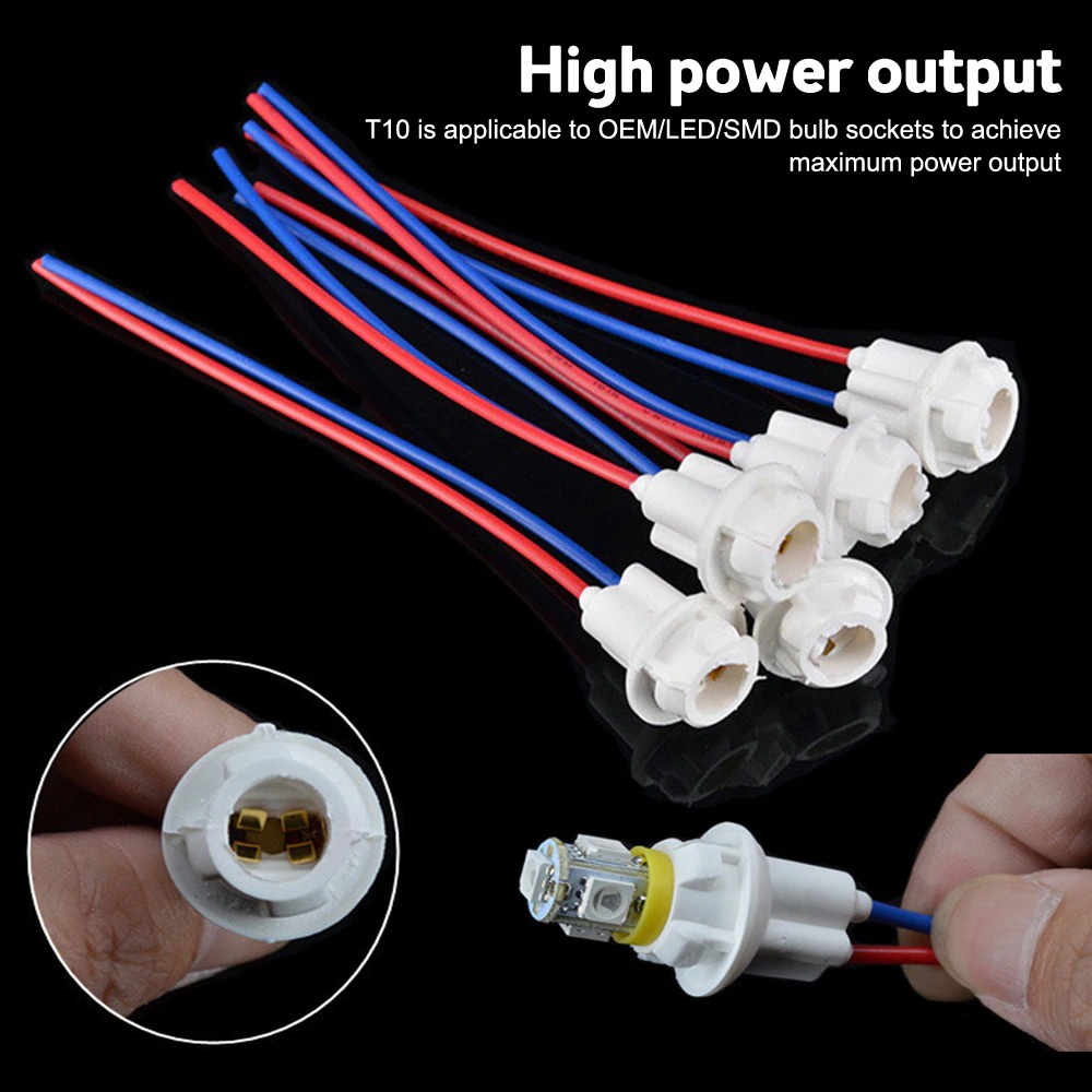 Jual Konektor Soket Socket Fiting Lampu T10 LED Halogen Sen Sein 12V ...