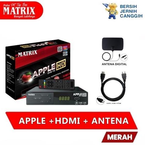Jual Set top box tv digital Matrix apple HD DVB-T2 RECEIVER TV DIGITAL | Shopee Indonesia