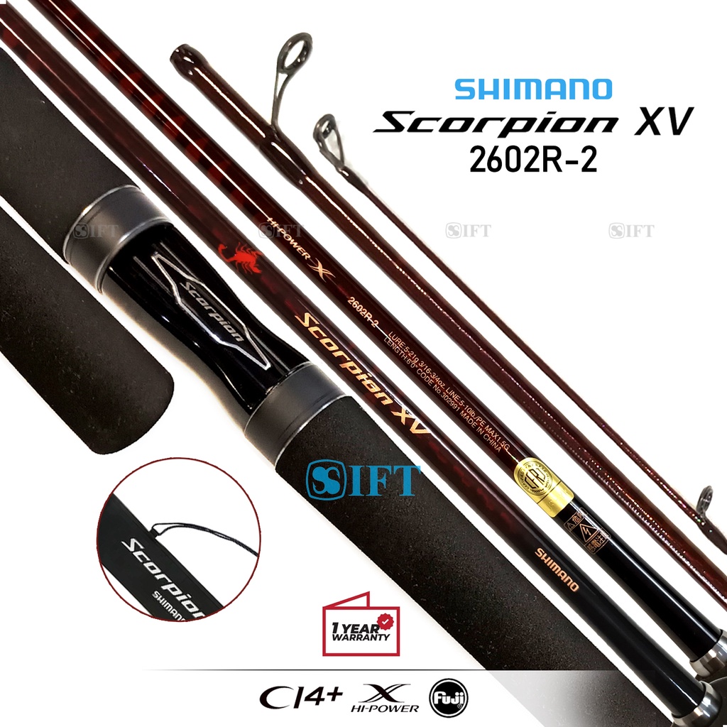 Jual Joran SHIMANO SCORPION XV | Fuji Alconite | CI4+ Seat | Hi Power X blanks | Kolam Spinning ...