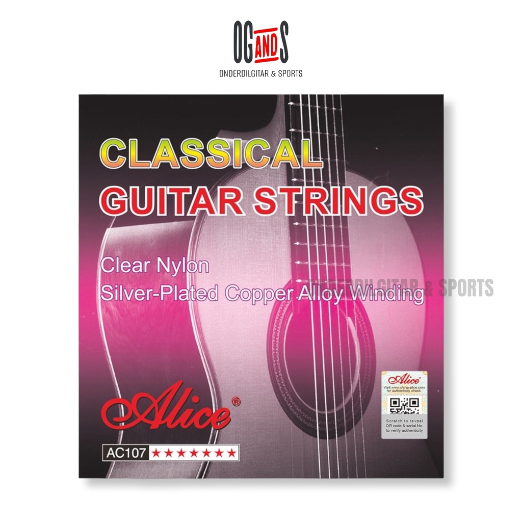Jual Senar Gitar Klasik Alice AC107 Hard Tension Set 6 senar | Shopee ...