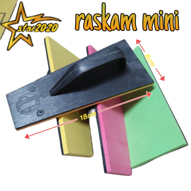 Jual roskam PVC mini berlapis spon raskam unyil penghalus acian dinding ...