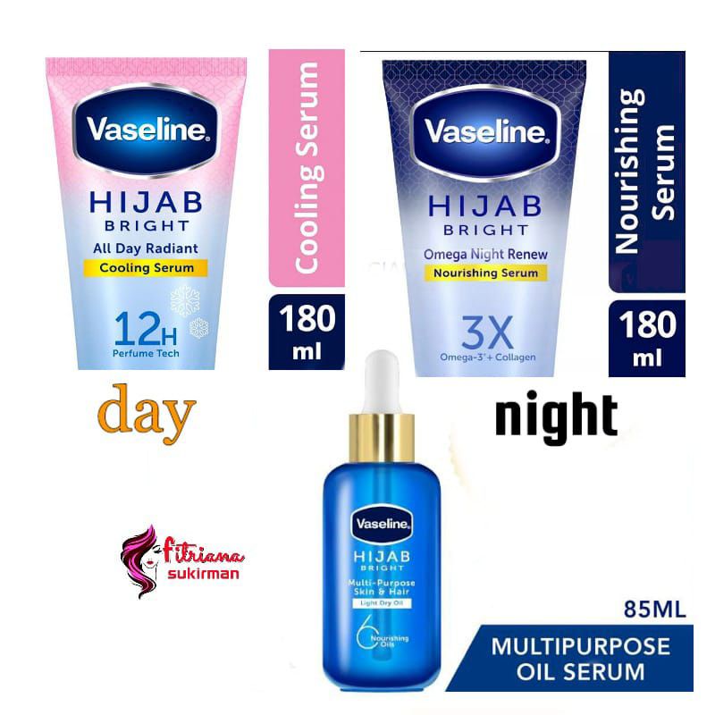 Jual Vaseline Hijab Bright All Day Radiant Cooling Serum Body Lotion ...