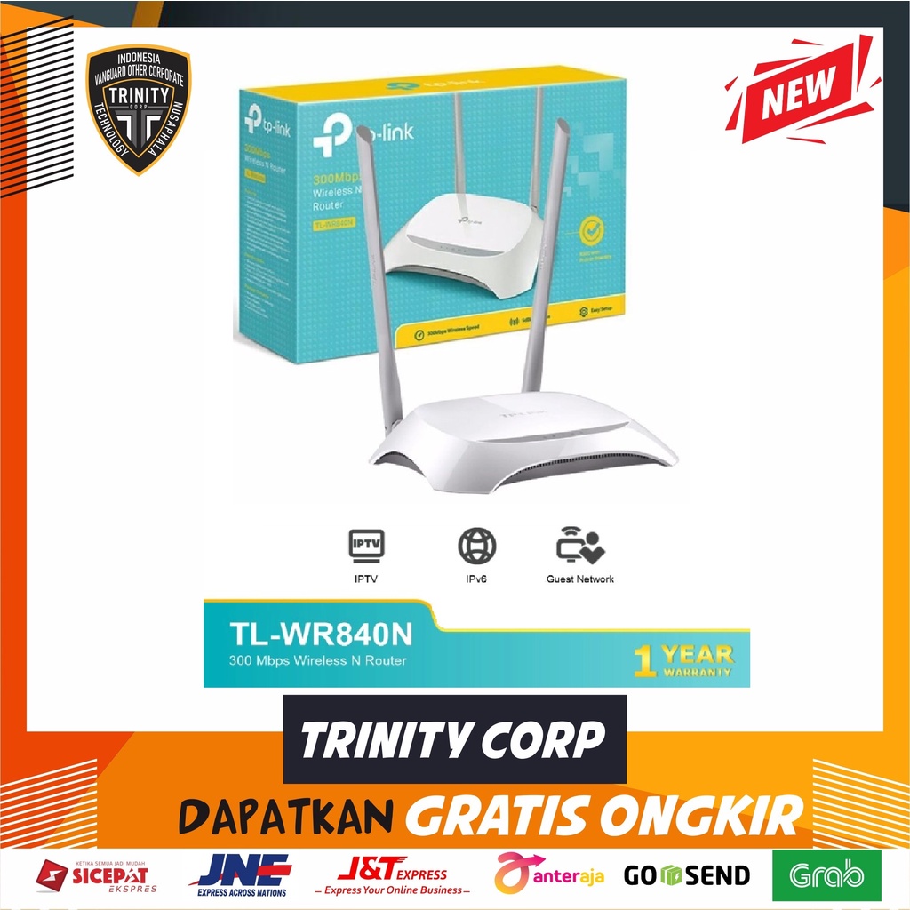 Jual TP-LINK TL-WR840N 300 Mbps Wireless N Router | Shopee Indonesia