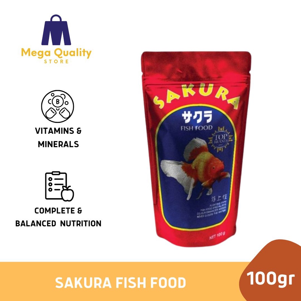 Jual Sakura Fish Food Makanan Ikan 100gr | Shopee Indonesia