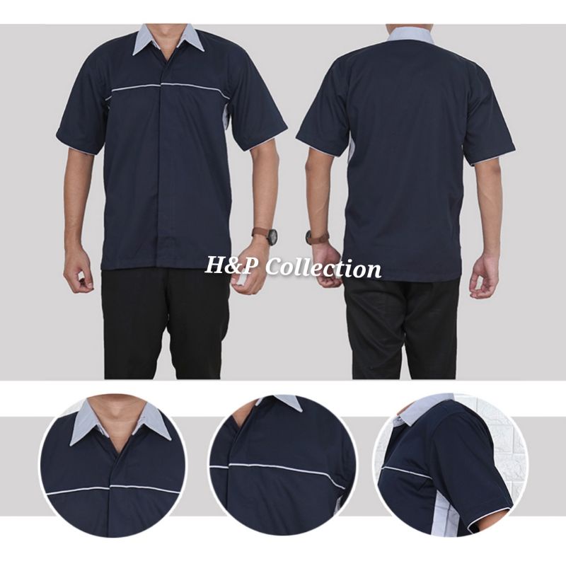 Jual DVR Baju seragam kerja lapangan, Kemeja seragam kerja, Kemeja ...