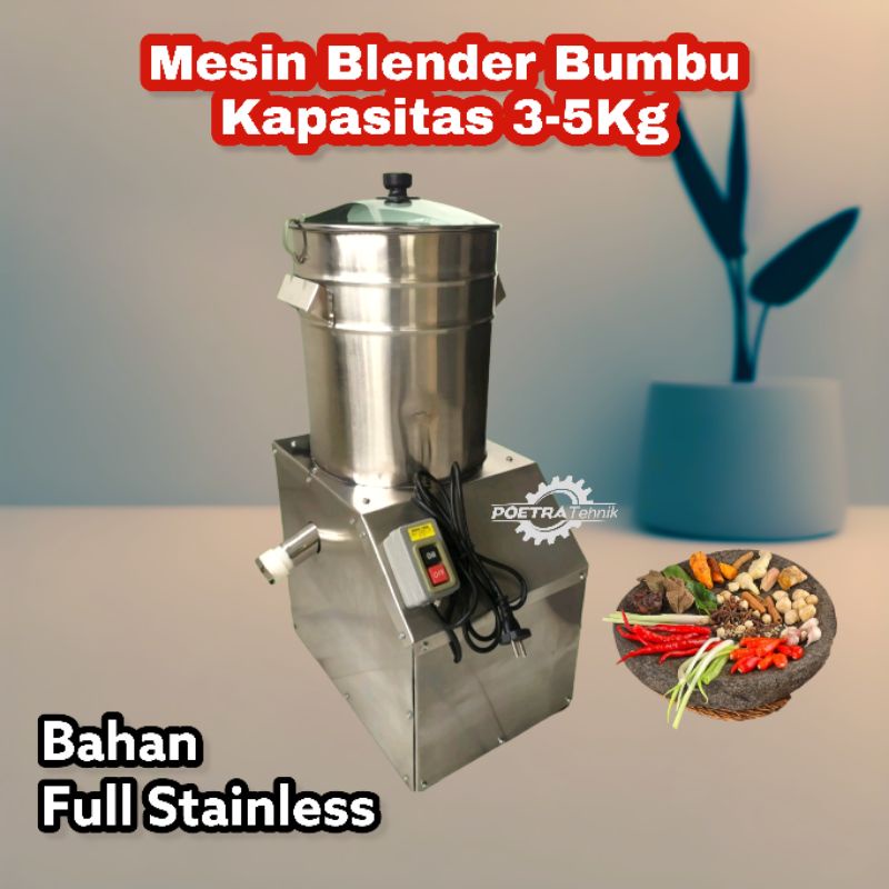 Jual Mesin Blender Bumbu Kapasitas 3-5kg & Alat Penghalus Giling Cabai ...