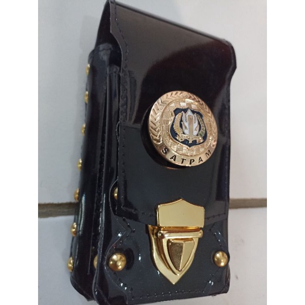 Jual sarung hp satpam double logo logam | Shopee Indonesia