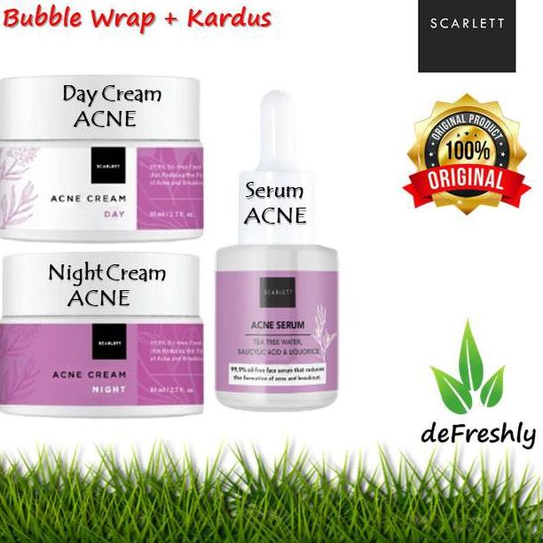 Jual Discount | KI3 | [Packing Bubble+Dus] Paket Acne Scarlet ...
