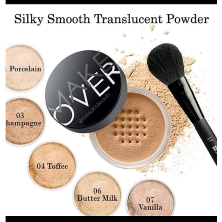 Jual MAKEOVER Silky Smooth Translucent Powder | Shopee Indonesia