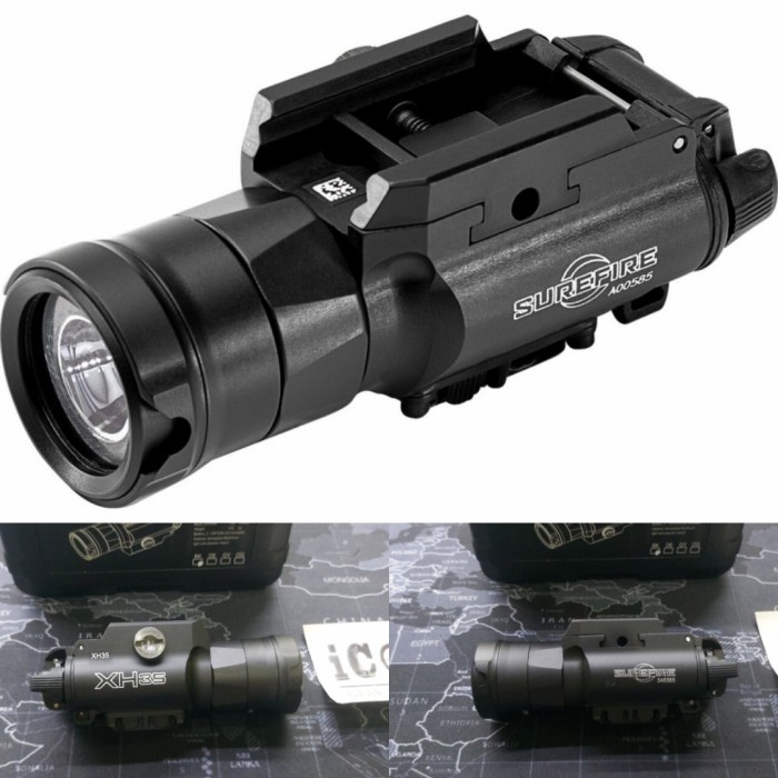 Jual Humi Surefire Sf Xh35 Xh-35 Weapon Light High Beam 1000 Lumens ...