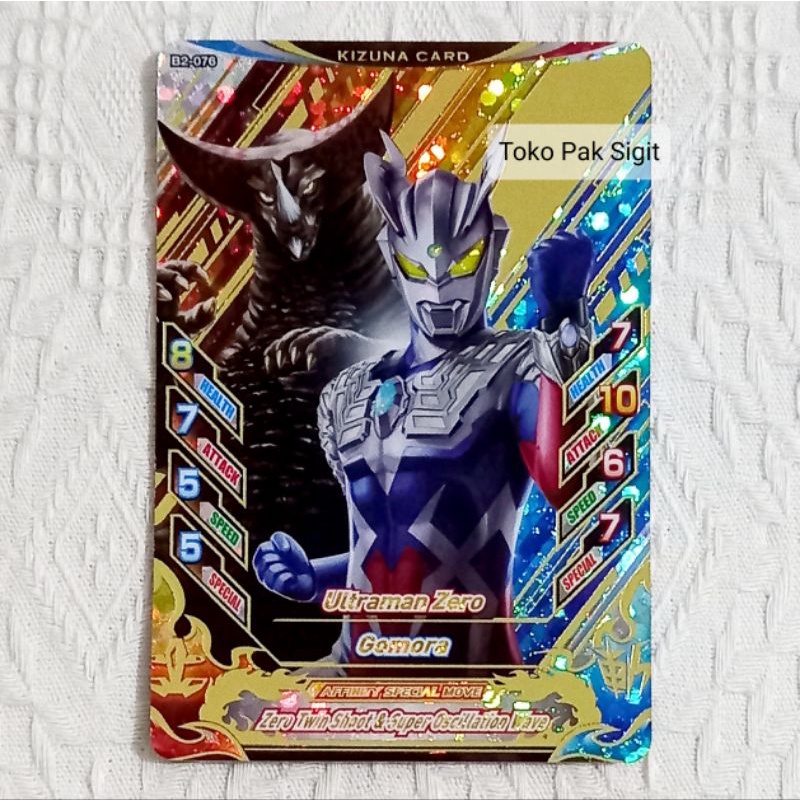 Jual Ultraman Zero and Gomora B2-076 Ultraman Fusion Fight R/B Version ...