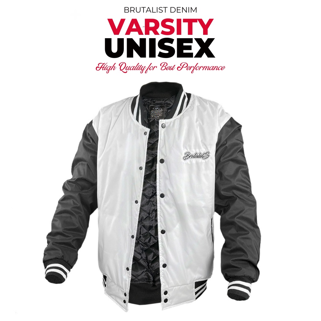 Jual Jaket Baseball Varsity jacket Pria Wanita Varity Apliksi Hitam ...