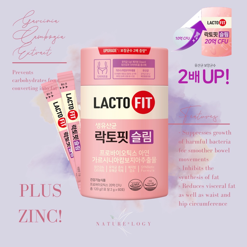 Jual LACTO-FIT Probiotics Slim 1 BOX @60sticks (Korea Probiotik ...