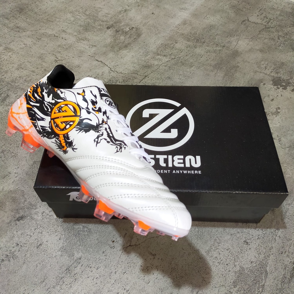 Jual Sepatu Bola Zestien Draak FG Premium White Orange SSZD004 | Shopee ...