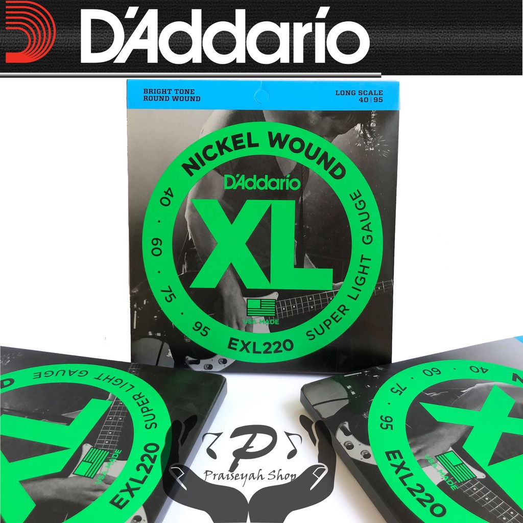 Jual Senar Bass EXL220 4 String Daddario Original EXL 220 40 - 90 ...
