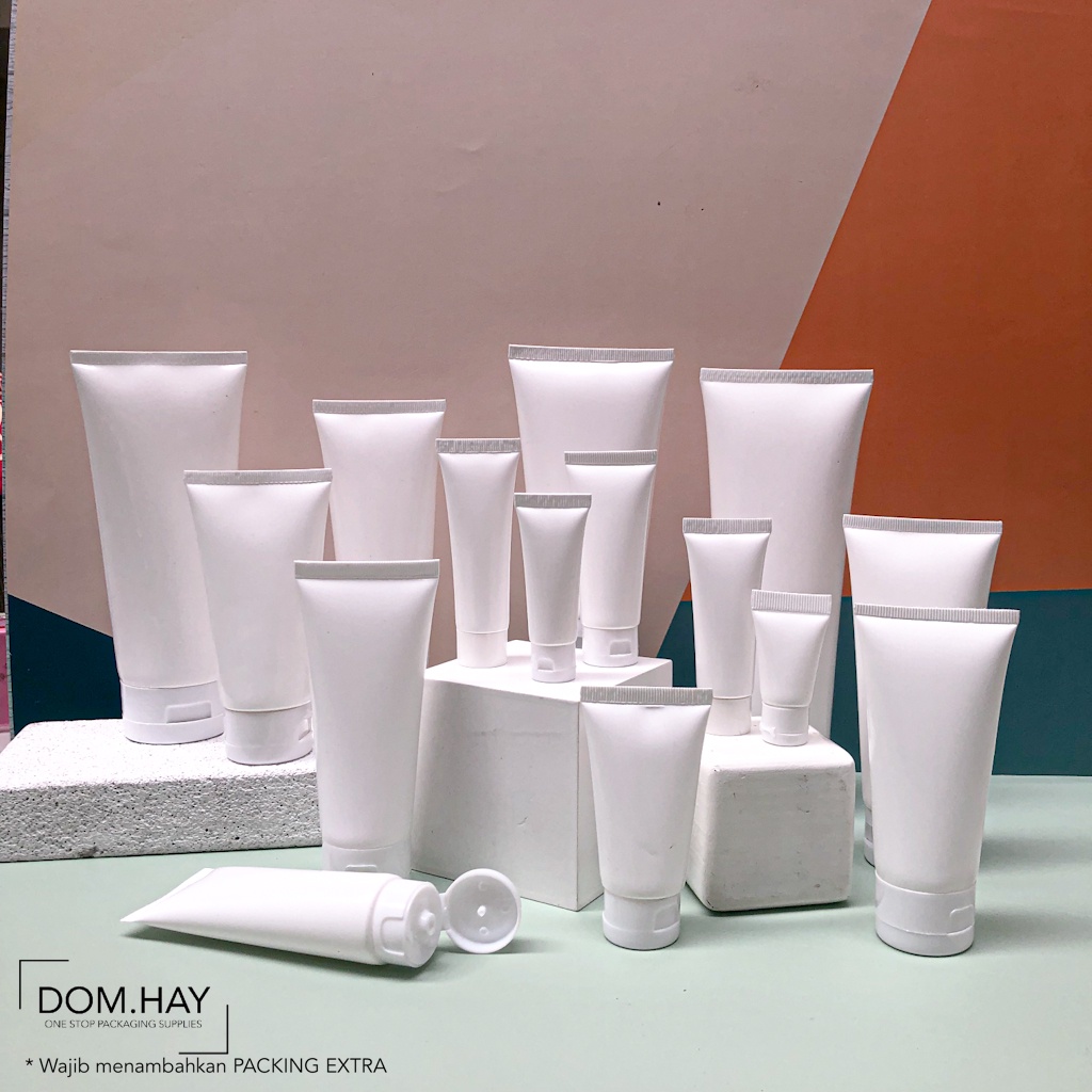 Jual Botol Tube Plastik Putih Plastik Packaging Skin Care Kosmetik ...