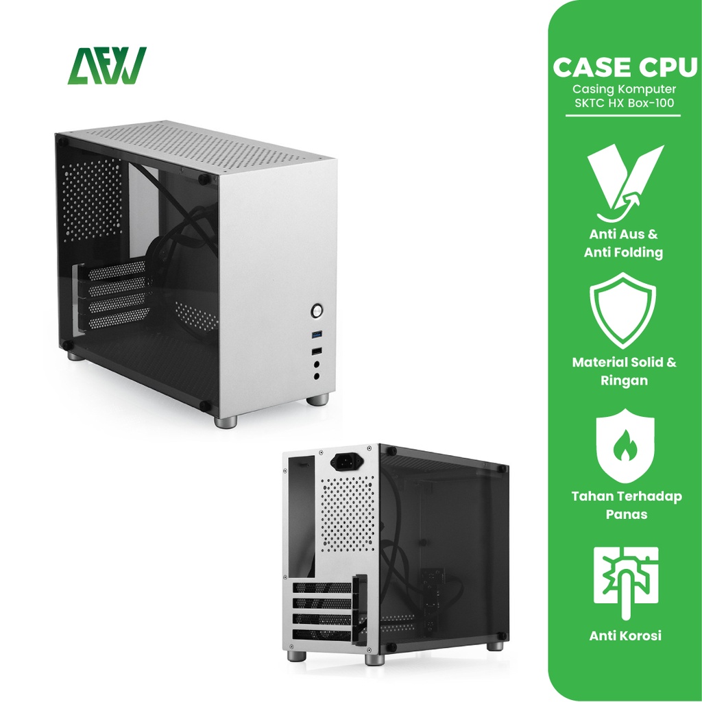 Jual All For Work Case CPU ICECUBE Casing Komputer Aluminium M-ATX SKTC ...