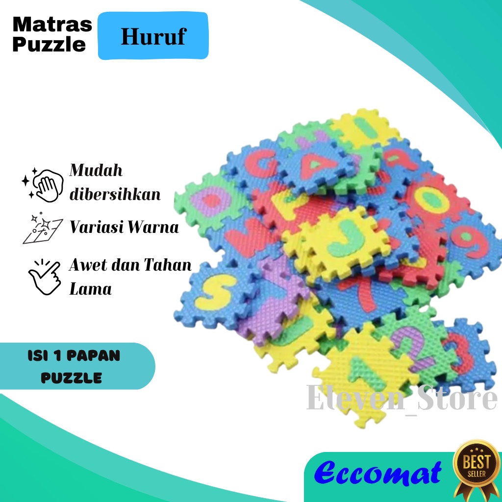 Jual Puzzle Baca/Huruf Edukatif-Puzzle Angka/Hitung Edukatif Bermain ...