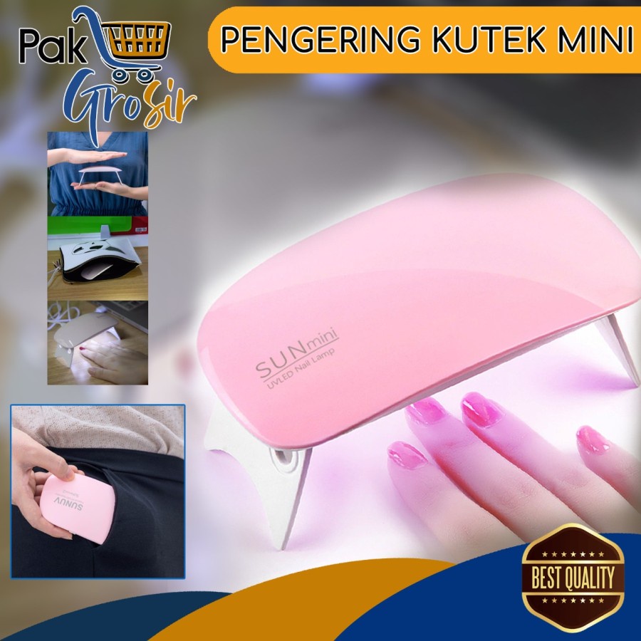 Jual Pengering Kutek Lampu Led Gel UV Portable Sun Mini Original Nail Dryer | Shopee Indonesia