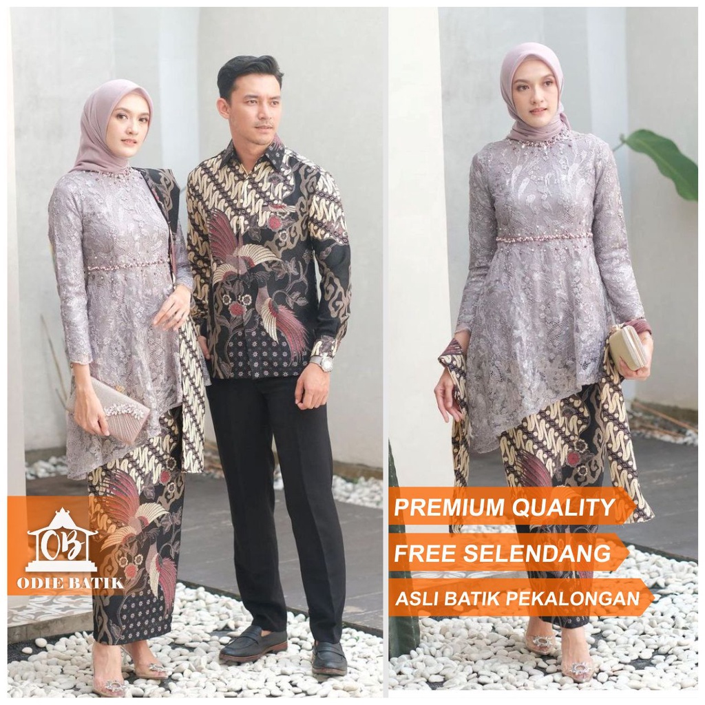 Jual Batik Couple Kebaya Modern Kebaya Wisuda Lamaran Baju Tunangan ...