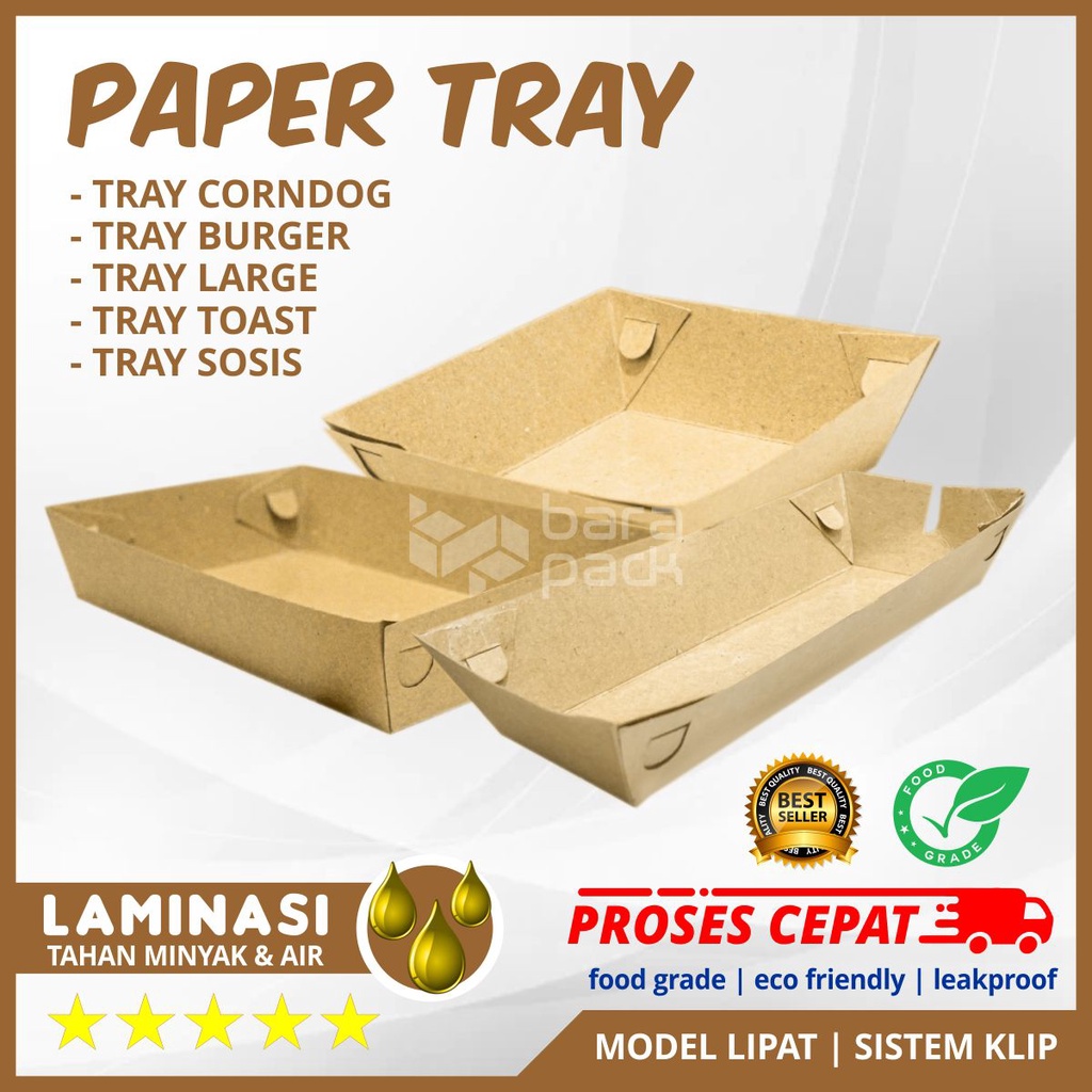 Jual PAPER TRAY L SOSIS BURGER TOAST CORNDOG ALAS MAKANAN KRAFT ...