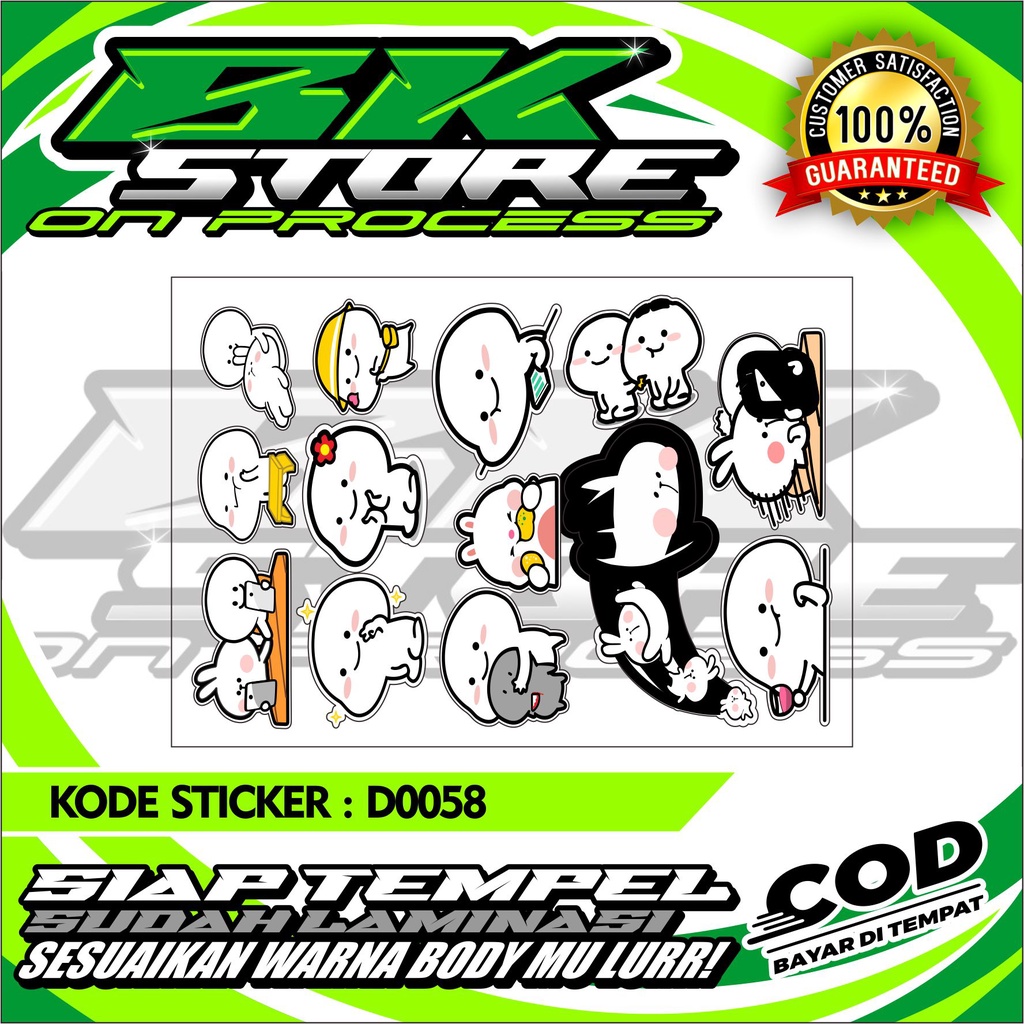 Jual STICKERPACK EMOT BUBU HOLOGRAM/VYNIL FULL LAMINASI KEKINIAN ...