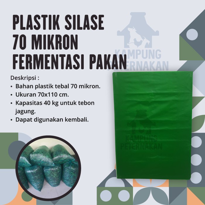 Jual Plastik Silase pakan fermentasi ternak kambing domba sapi 70 ...