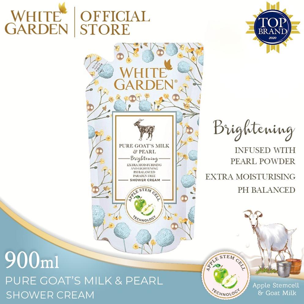 Jual Ready White Garden Goat'S Milk Shower Cream Sabun Susu Kambing ...
