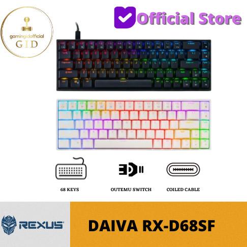 Jual Rexus Daiva RX-D68SF South Facing Wired Mechanical Gaming Keyboard ...