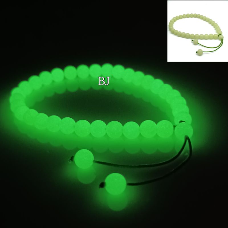 Jual GELANG TASBIH BATU POSFOR 6MM 33 BUTIR MENYALA DALAM GELAP ...