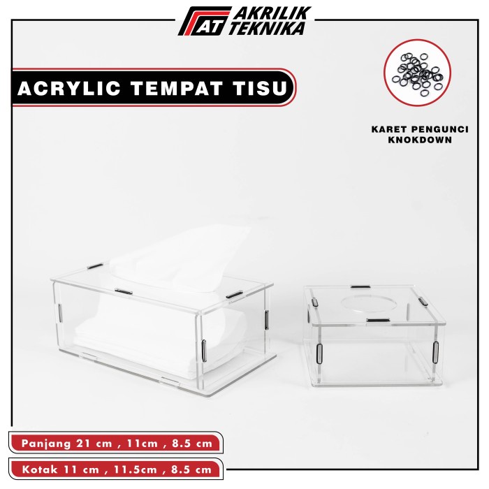 Jual Organizer Akrilik / Acrylic Tempat Tisu / Tissue Display Tissue ...