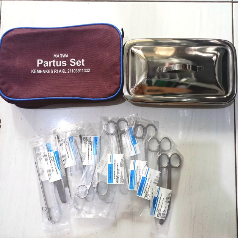 Jual Partus Set Marwa Premium Partus Set + Bag Alat Partus Set ...