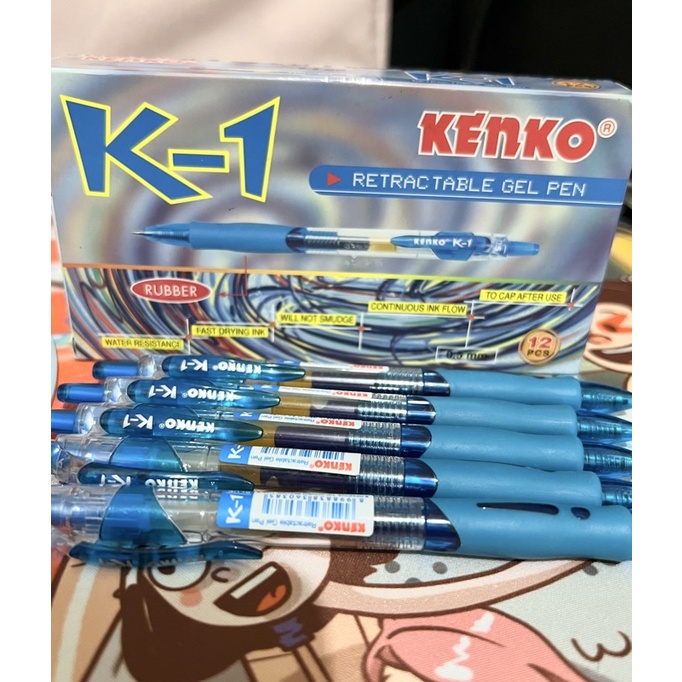 Jual PEN KENKO RETRACTABLE PEN / PEN BIRU CETEK | Shopee Indonesia