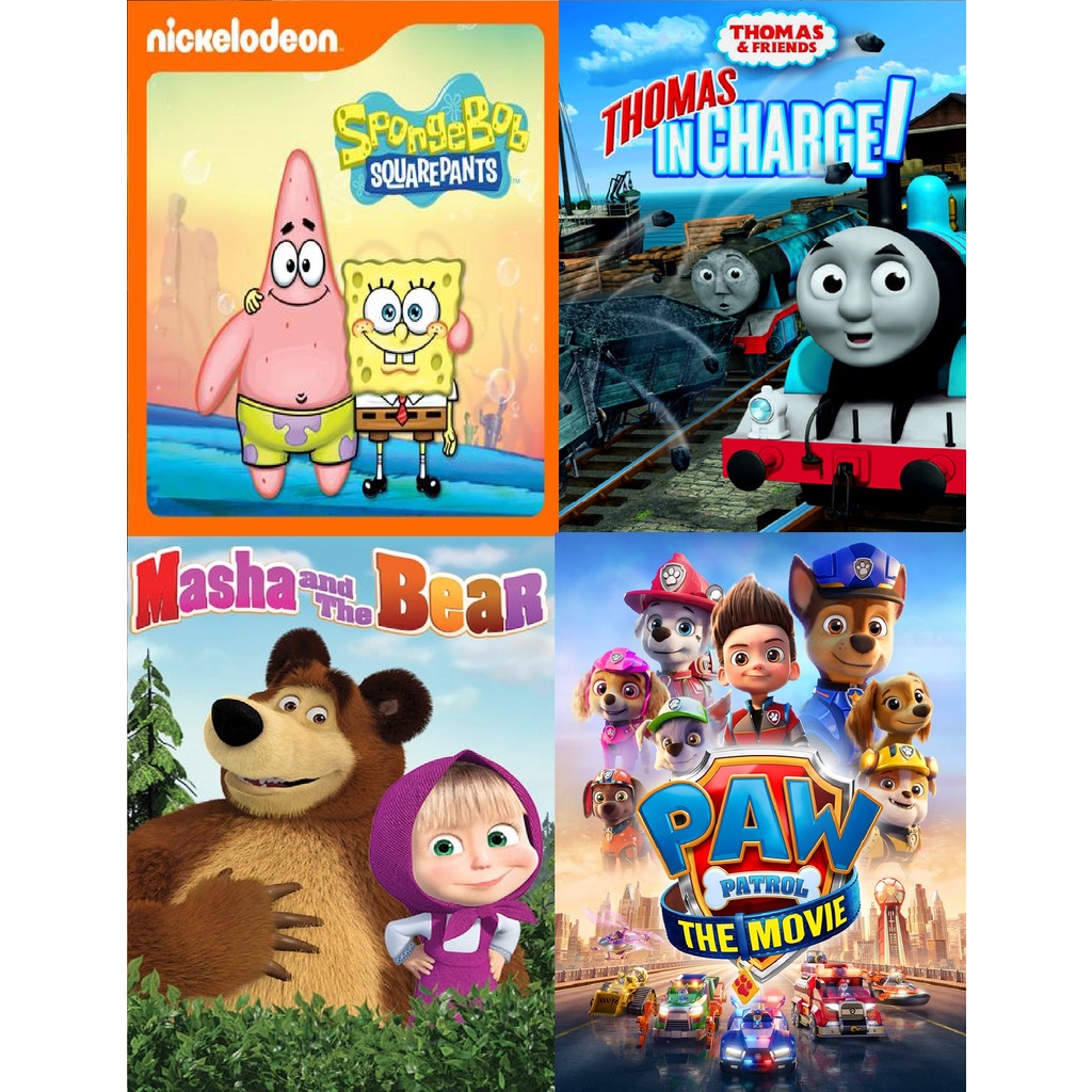 Jual KASET DVD ANAK KOLEKSI SPONGEBOB, THOMAS, MARSHA, DAN POW PATROL ...