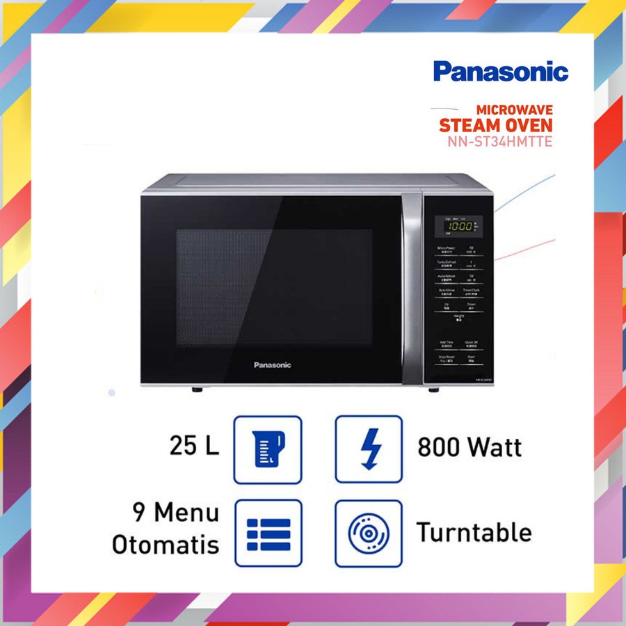Jual MICROWAVE PANASONIC NN ST 34 HMTTE / OVEN DIGITAL 25 LITER | Shopee Indonesia