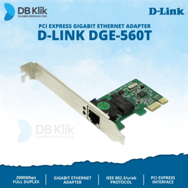 Jual Unik D-Link DGE-560T PCI Express Gigabit Ethernet Adapter Murah | Shopee Indonesia