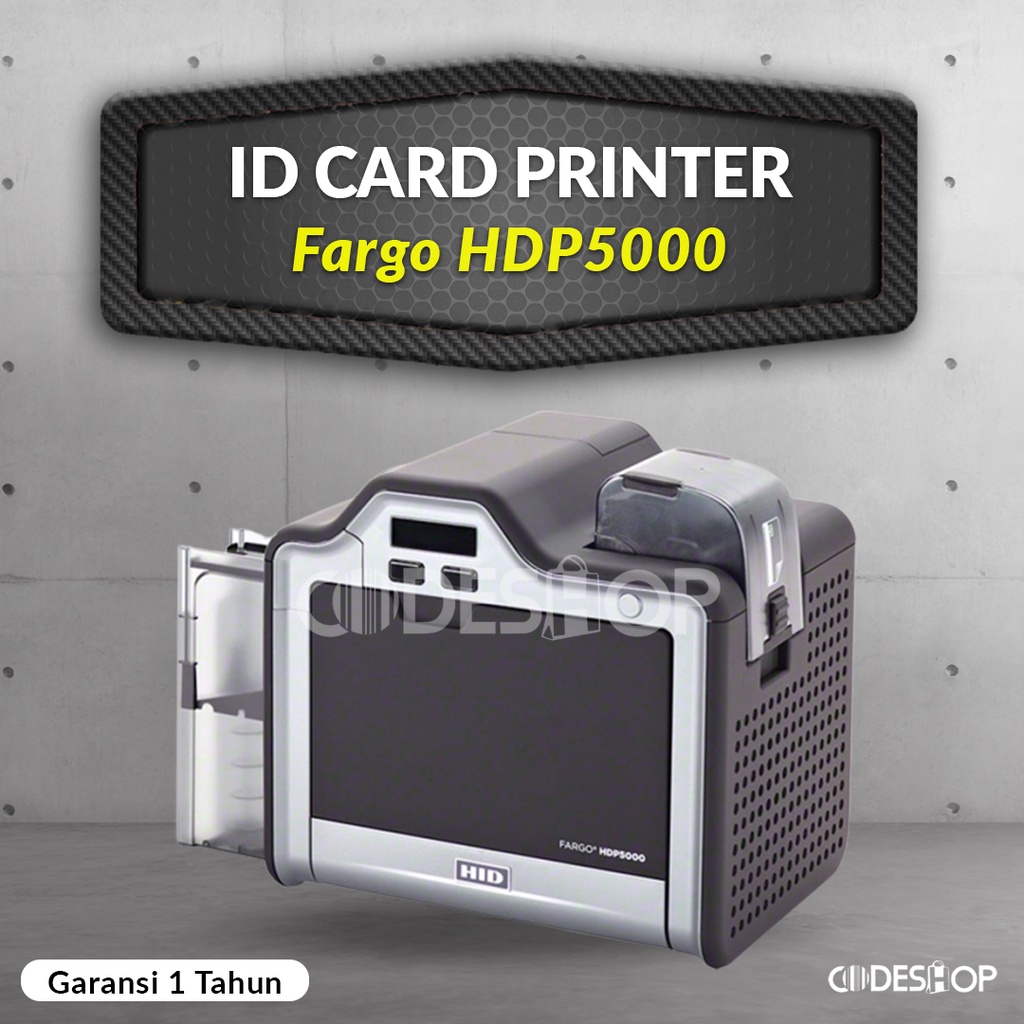 Jual Fargo HDP5000 Printer ID Card Cetak Kartu PVC HDP-5000 Single Side ...