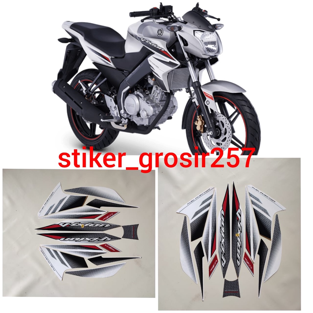 Jual STIKER STRIPING & LIS BODY VIXION NEW 2014 NVL PUTIH STANDAR ...