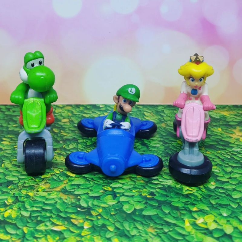 Jual Action Figure Luigi kart/mobil naga motor putri mario motor murah ...