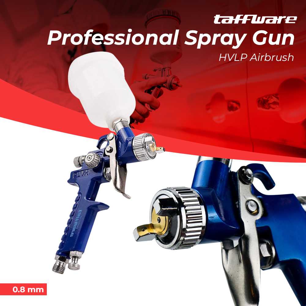 Jual Taffware { Professional Spray Gun Nozzle HVLP Airbrush - H-2000 ...
