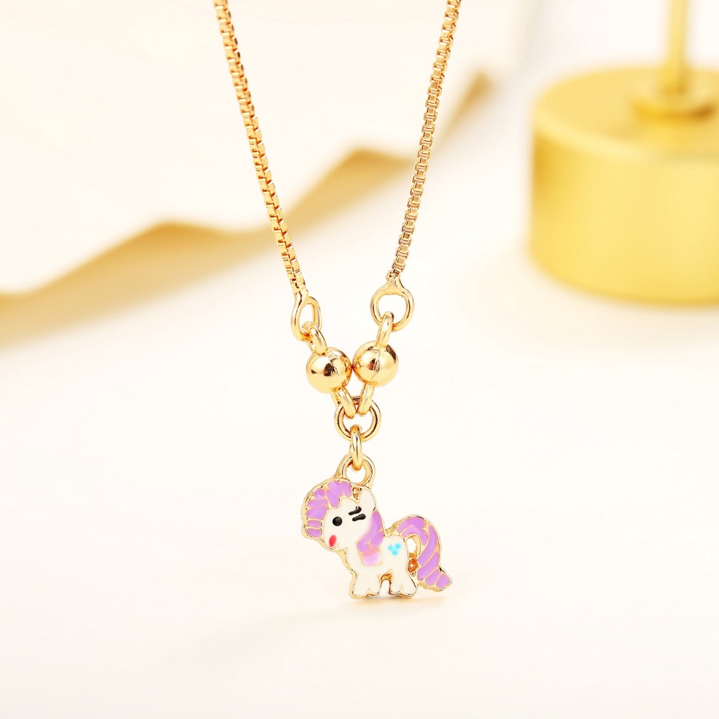 Jual Lanme Jewelry Kalung Anak Perempuan Unicorn Anti Karat Kalung Anak ...