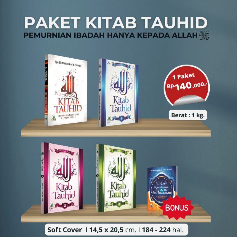 Jual Paket Buku Kitab Tauhid Pemurnian Ibadah Kepada Allah | Shopee ...