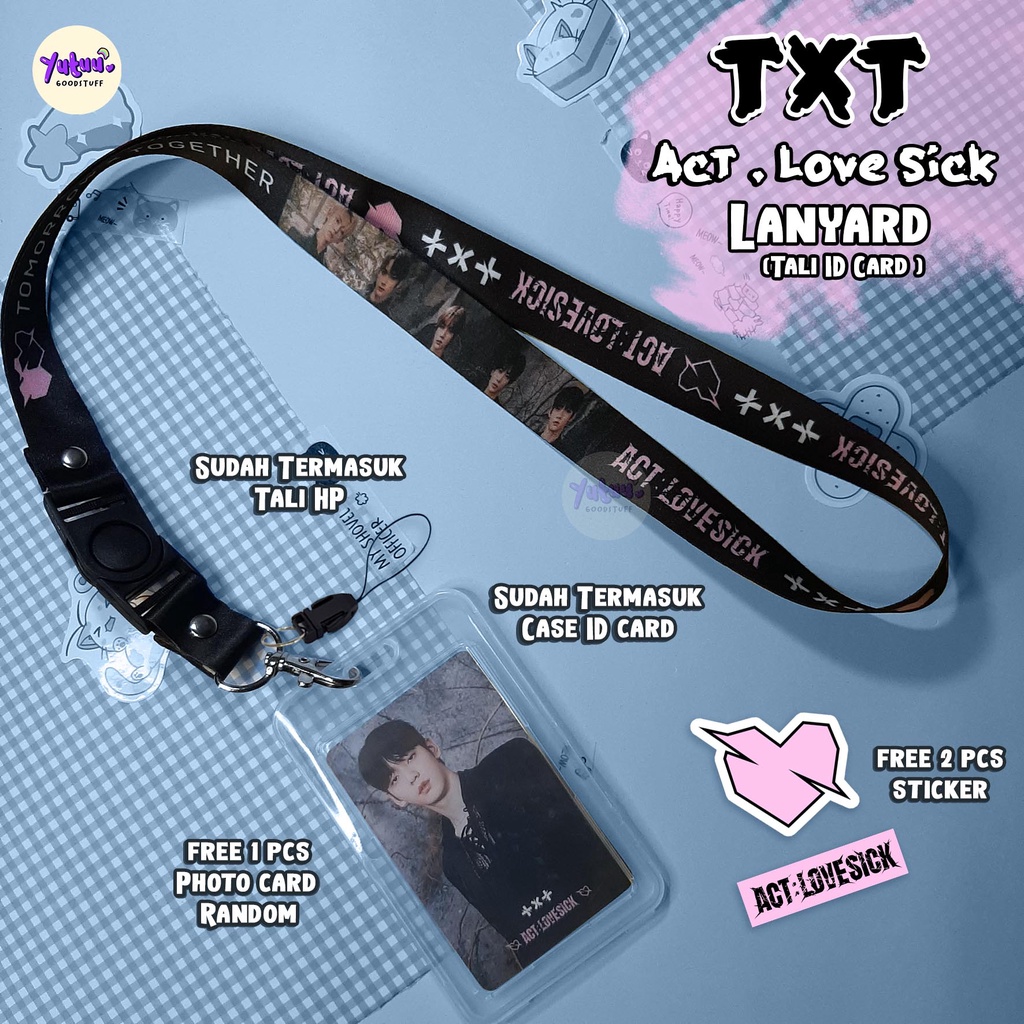 Jual Tali Lanyard TXT / Tomorrow x Together tali ID card act : love ...