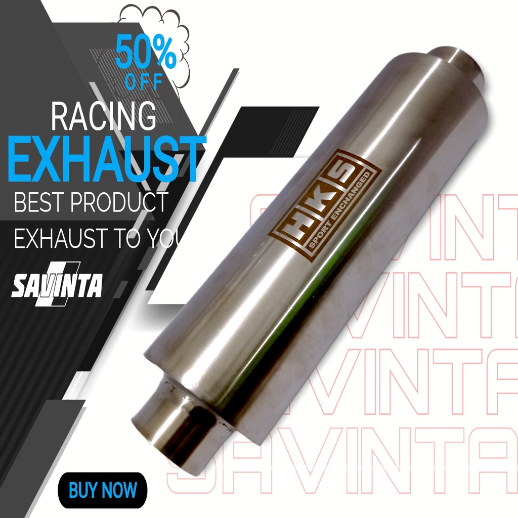 Jual Savinta Resonator Knalpot Racing Mobil Manual Matic HKS Stainles ...